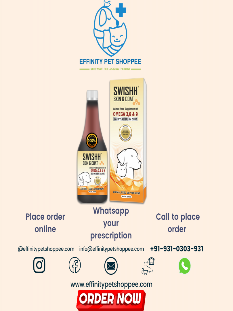 SWISHH SKIN & COAT SYRUP ( OMEGA 3,6,9) on Effinity Pet Shoppe